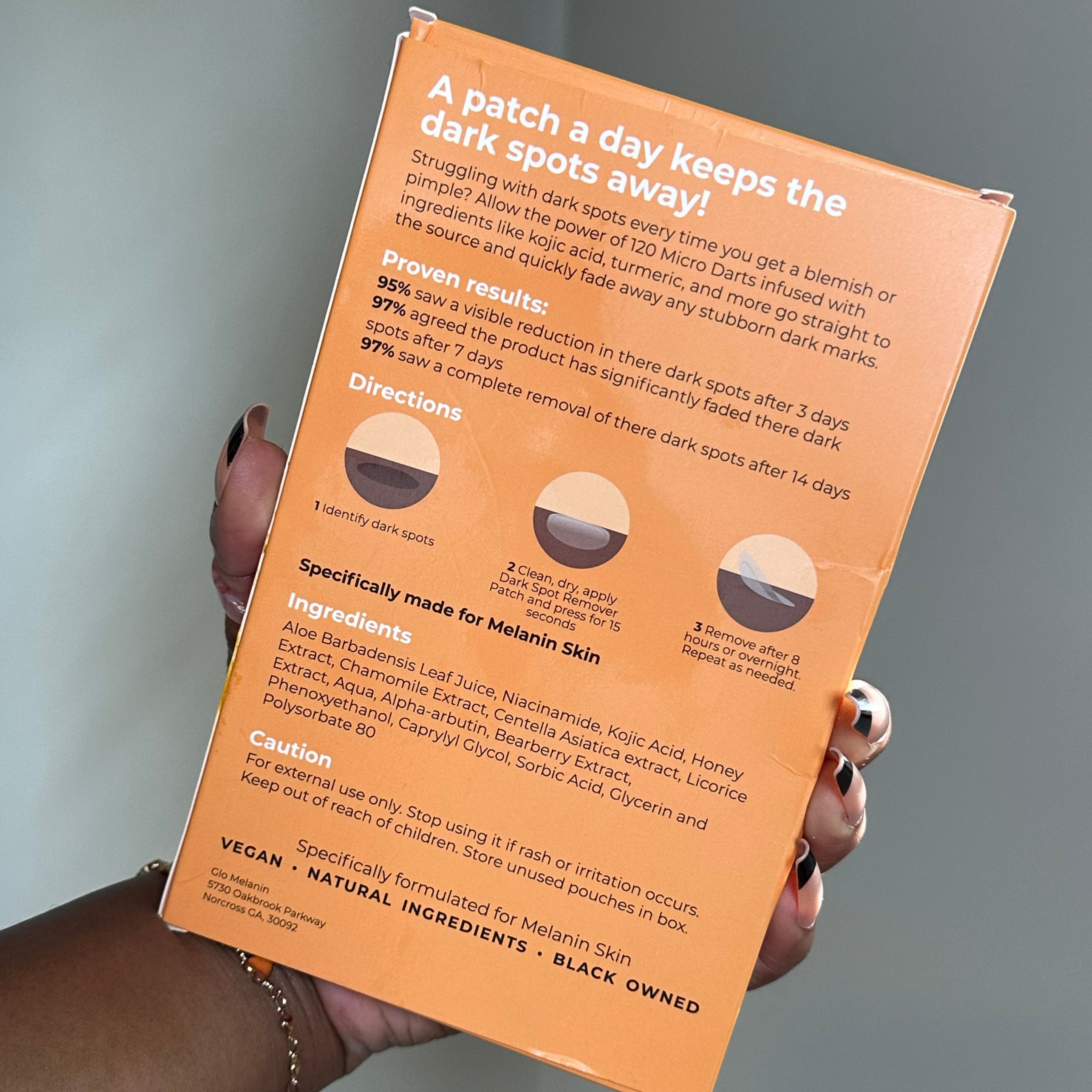 Dark Spot Micro Dart Patches (with Turmeric) – Glo Melanin